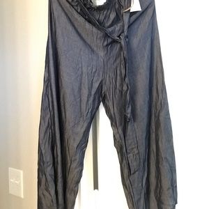 Maxine Nichols | Pants & Jumpsuits | Belted Paper Bag Waist Wide Leg Pants | Poshmark